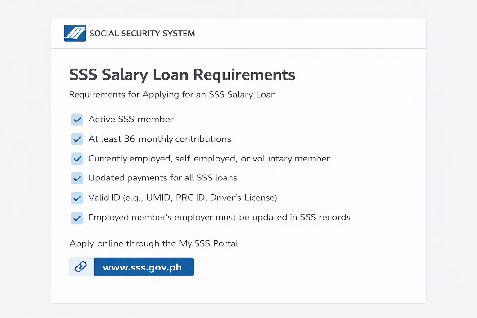 SSS Salary Loan Requirements Philippines 2026: Complete Easy Guide