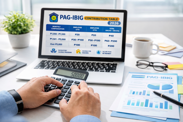 Pag-IBIG Contribution Table 2026 (Updated Rates & Complete Guide)